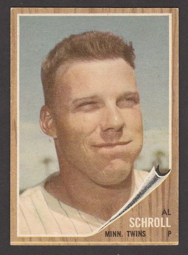 1962 TOPPS BASEBALL # 102 AL SCHROLL INV M163 | eBay
