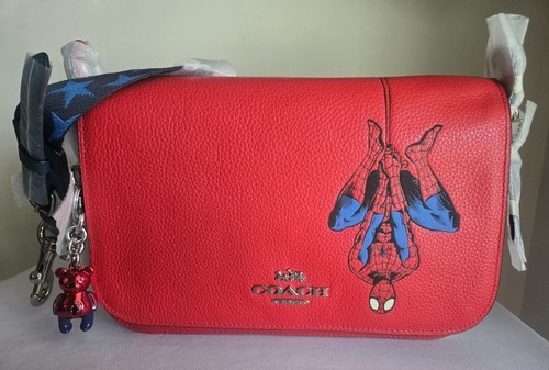Coach X Marvel Jes Messenger Crossbody Spider-man Shoulder Bag 2900 ...