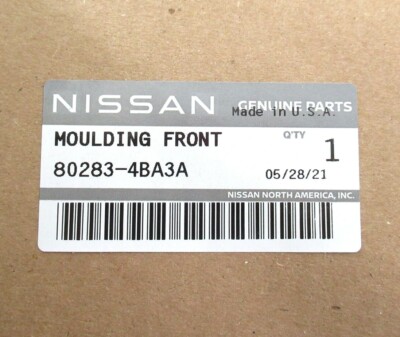 Genuine OEM Nissan 80283-4BA3A Driver Front Door Reveal Molding 2014 ...