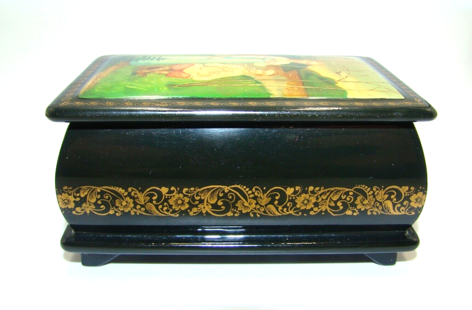 Fedoskino Russian Hand Painted Lacquer Ware Box | eBay