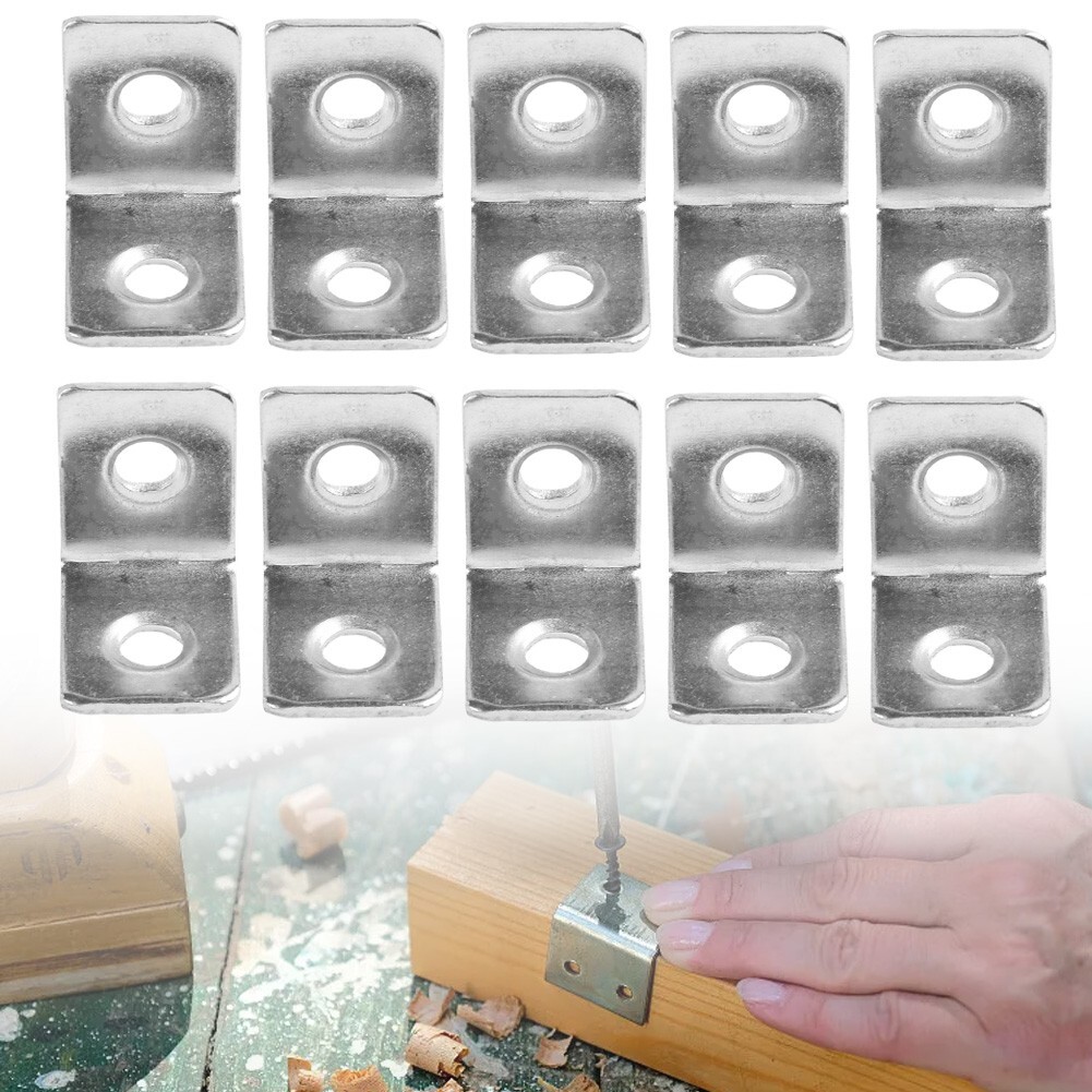 12 X Small L Shape Right Angle Drawer Shelf Wall Bracket 15*20*20mm New ...