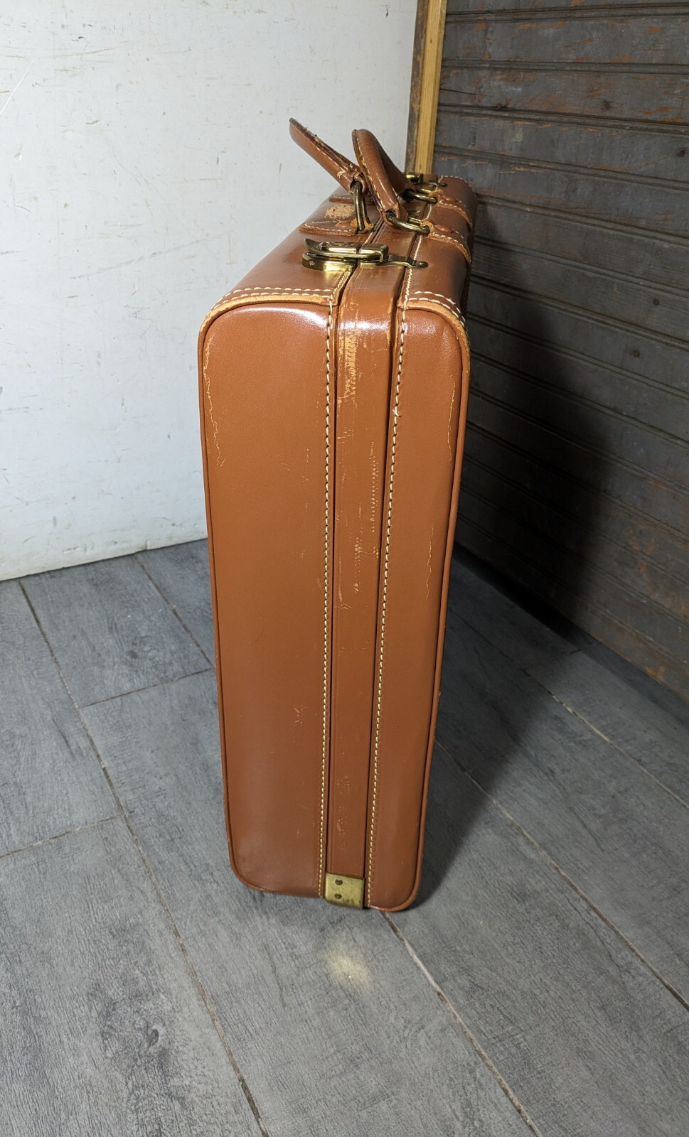 Vintage Hartmann Knocabout Leather Travel Luggage Suitcase Hard ...