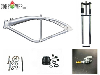 CDHPOWER Brushed Gas Bicycle Frame 3.4L W/36T Wide Crank W/Fork ...