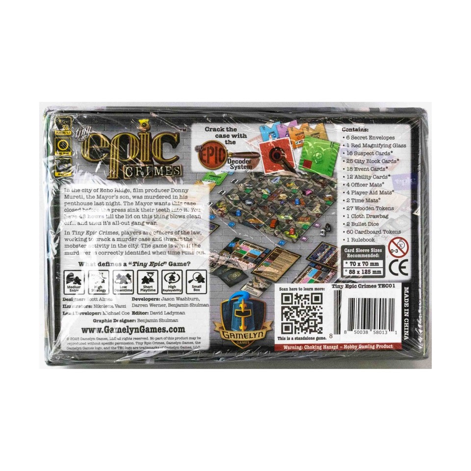 Board Game Tiny Epic Crimes (Deluxe Ed) Box SW (New) | eBay