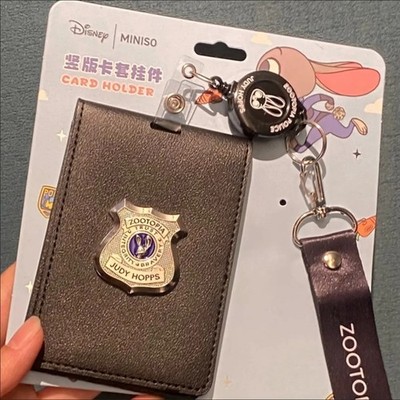 DISNEY ZOOTOPIA JUDY HOPPS POLICE BADGE ID CARD HOLDER LANYARD COSPLAY ...