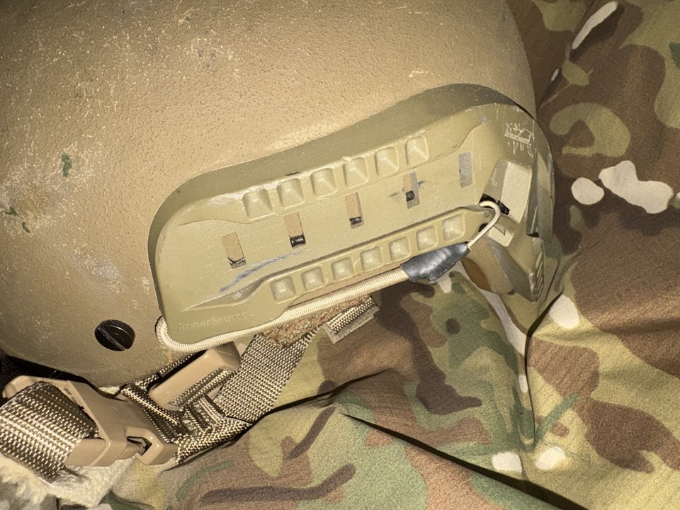 US GI Armor Source OD Level III Ballistic Combat Helmet Low-Cut Medium ...