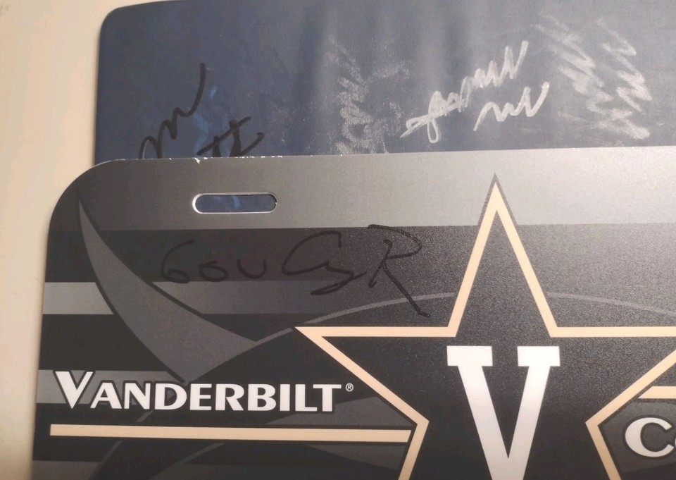 Andy Beshear Gov Of Kentucky Autographed Vanderbilt Commodores License ...