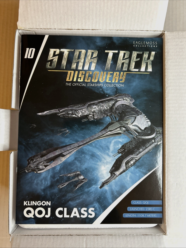 Eaglemoss - Star Trek Discovery Starships Collection: Klingon Qoj Class ...