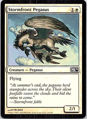 Stormfront Pegasus Magic The Gathering 2011 Light Play | eBay