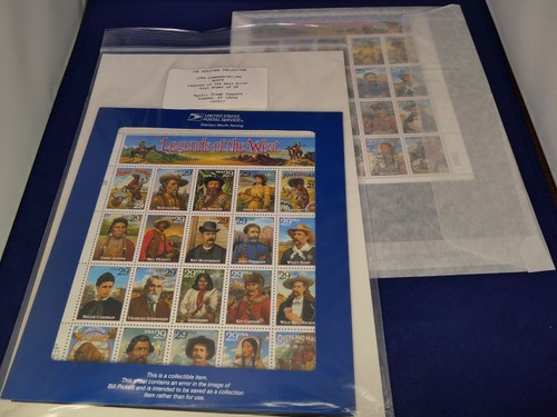 Scott's No. 2869 & 2870 "LEGENDS of the WEST" Error & Revised Sheets ...