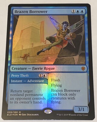 MTG Magic: The Gathering FOIL Brazen Borrower Throne of Eldraine NEW UNPLAYED | eBay