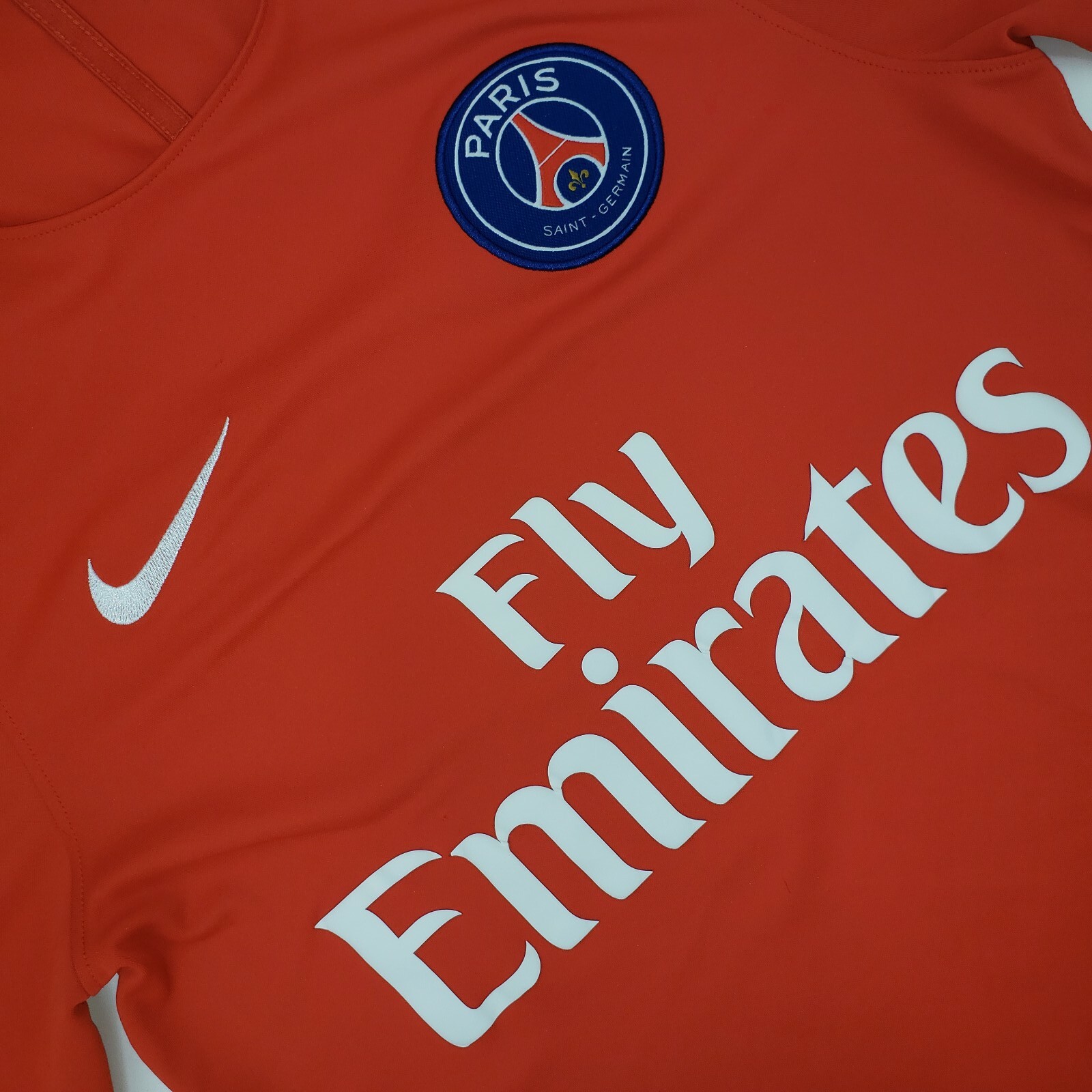 2017-2018 Nike Paris Saint Germain PSG Training Jersey Red Dri Fit Mens ...
