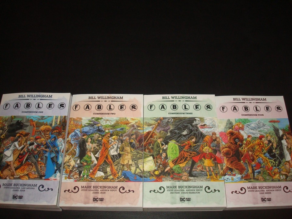 Fables 1-4 Complete Compendium TPB Set 1-150 Bill Willingham Vertigo ...