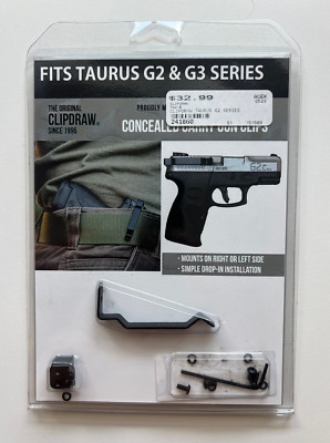 Clipdraw Belt Clip for Taurus G2&G3 Conceal Carry Black Right Left ...