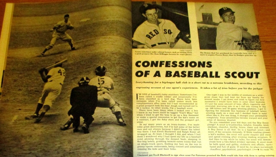 1952 Sport Magazine W/Sugar Ray Robinson + Ted Willaims + Joe DiMaggio ...