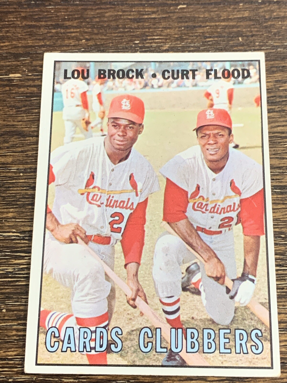 1967 TOPPS LOU BROCK CURT FLOOD #63 CARDS CLUBBERS EXCELLENT+ OR BETTER ...