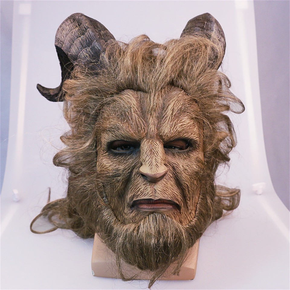 Beauty And The Beast Mask Prince Mask Cosplay Horror Beast Mask ...