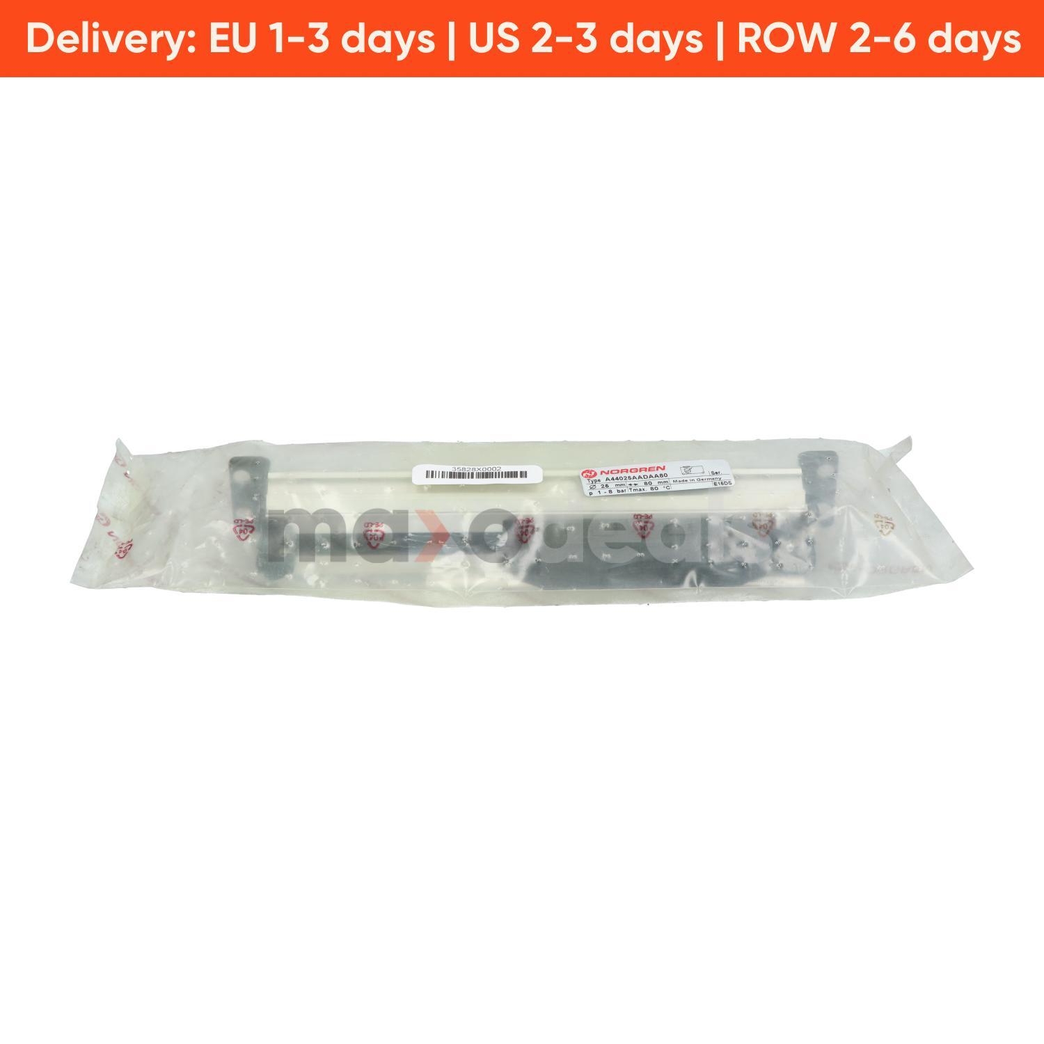 Norgren A44025AADAA80 Lintra Rodless Cylinder, Bore 25, Stroke 80 New ...