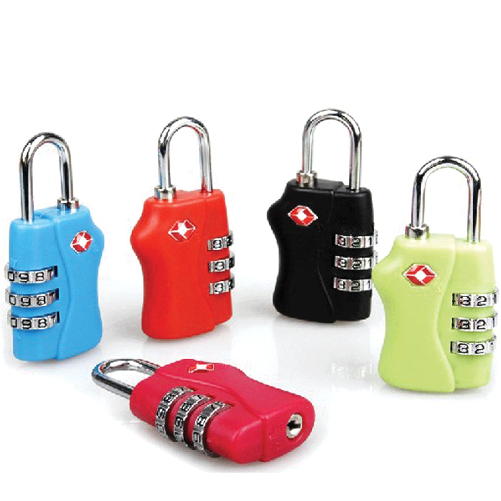 Luggage Lock TSA Approved Suitcase Travel Security Padlock 3 Dial ...