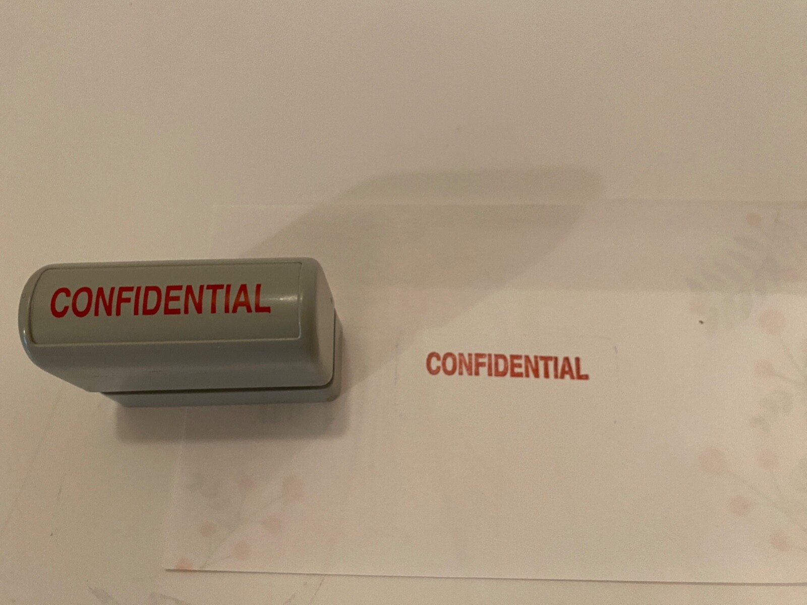 Confidential Stamp Red Needs Ink Pad. | eBay