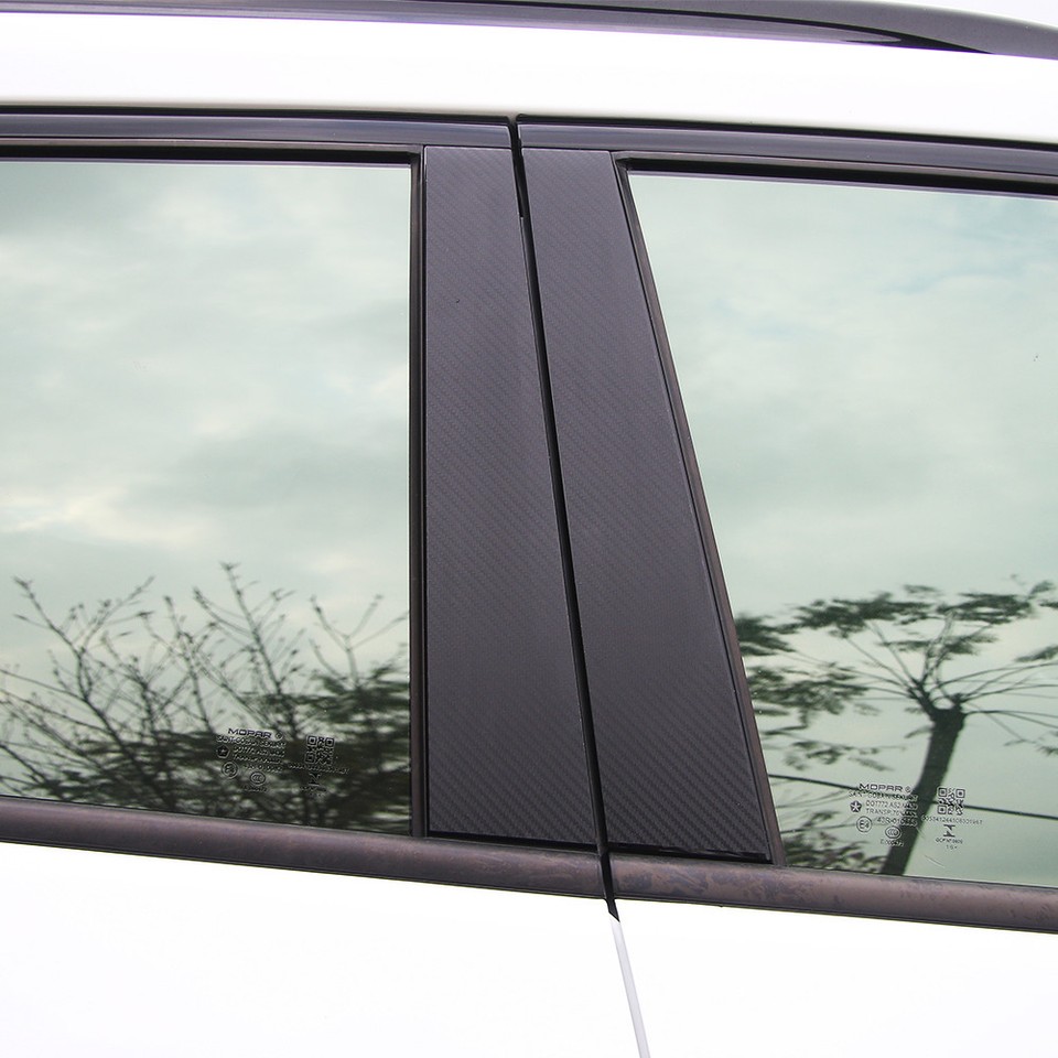 For Jeep Compass 2017+ Window Post Door Pillar Cover Moulding Trim ...