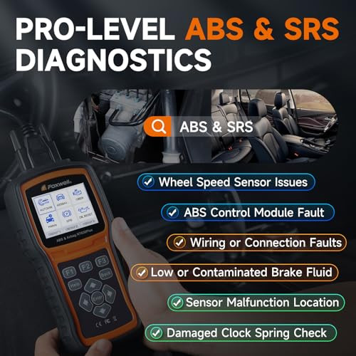 NT630 Plus OBD2 Scanner with ABS and SRS, 2024 ABS Scan Tool Bleeding ...