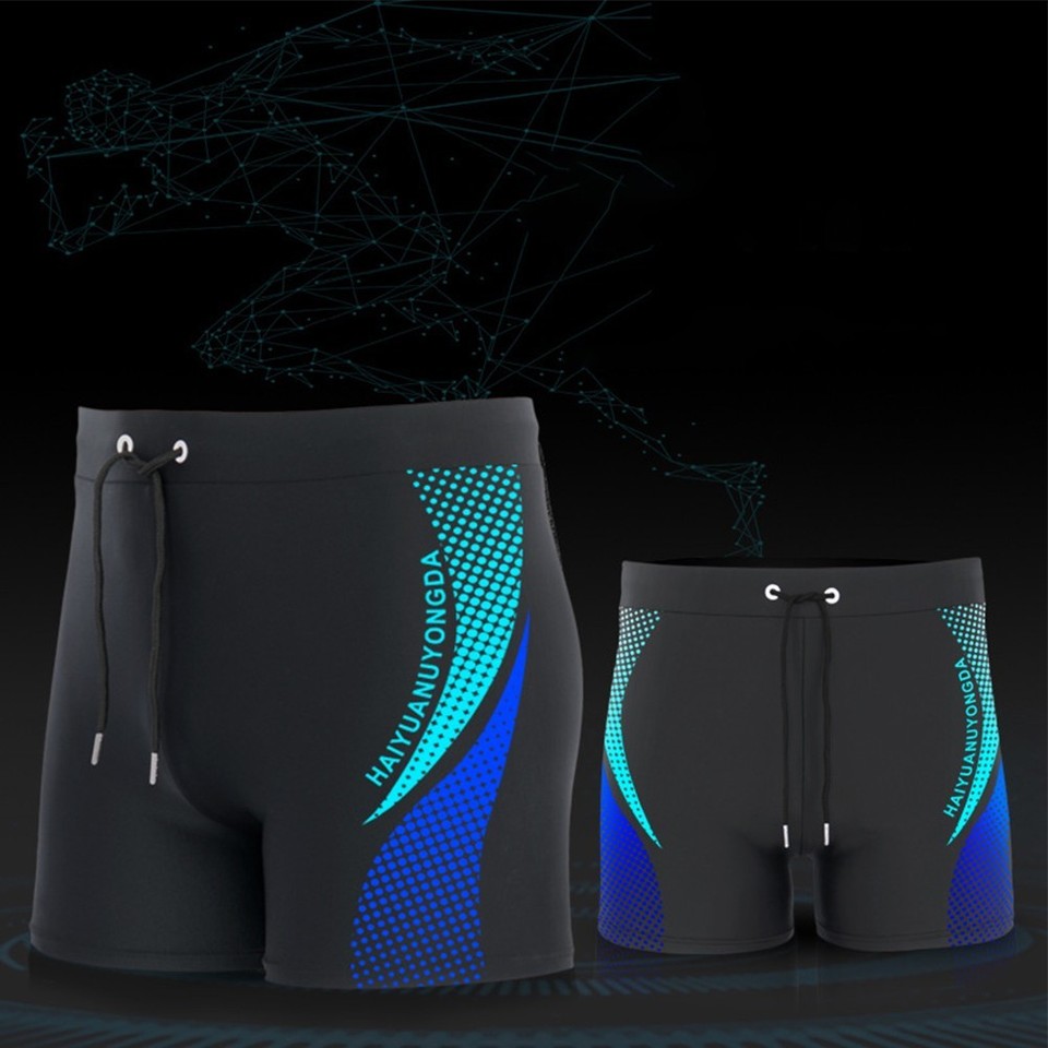 Men's Beach Swim Trunks with Lined Fabric and Adjustable Drawstring for ...