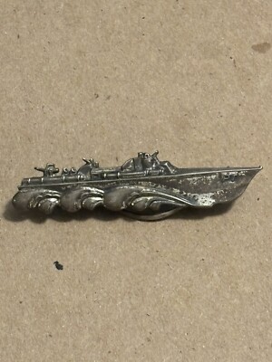 Navy Sterling Silver PT Boat Pin | eBay