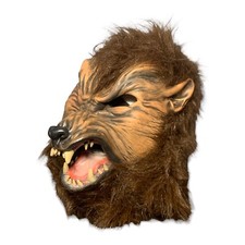 Giant Werewolf Brown Wolf Zagone Studios Latex Halloween Mask With ...