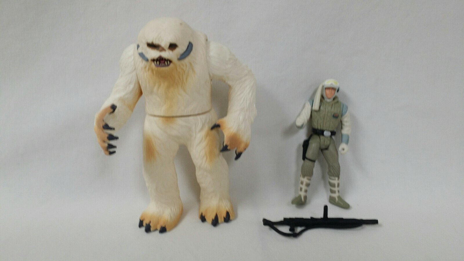 "Vintage" STAR WARS Wampa Beast Creature & Hoth Luke Skywalker w ...
