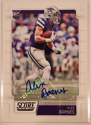2019 Score Alex Barnes Rookie Auto #386 RC | eBay