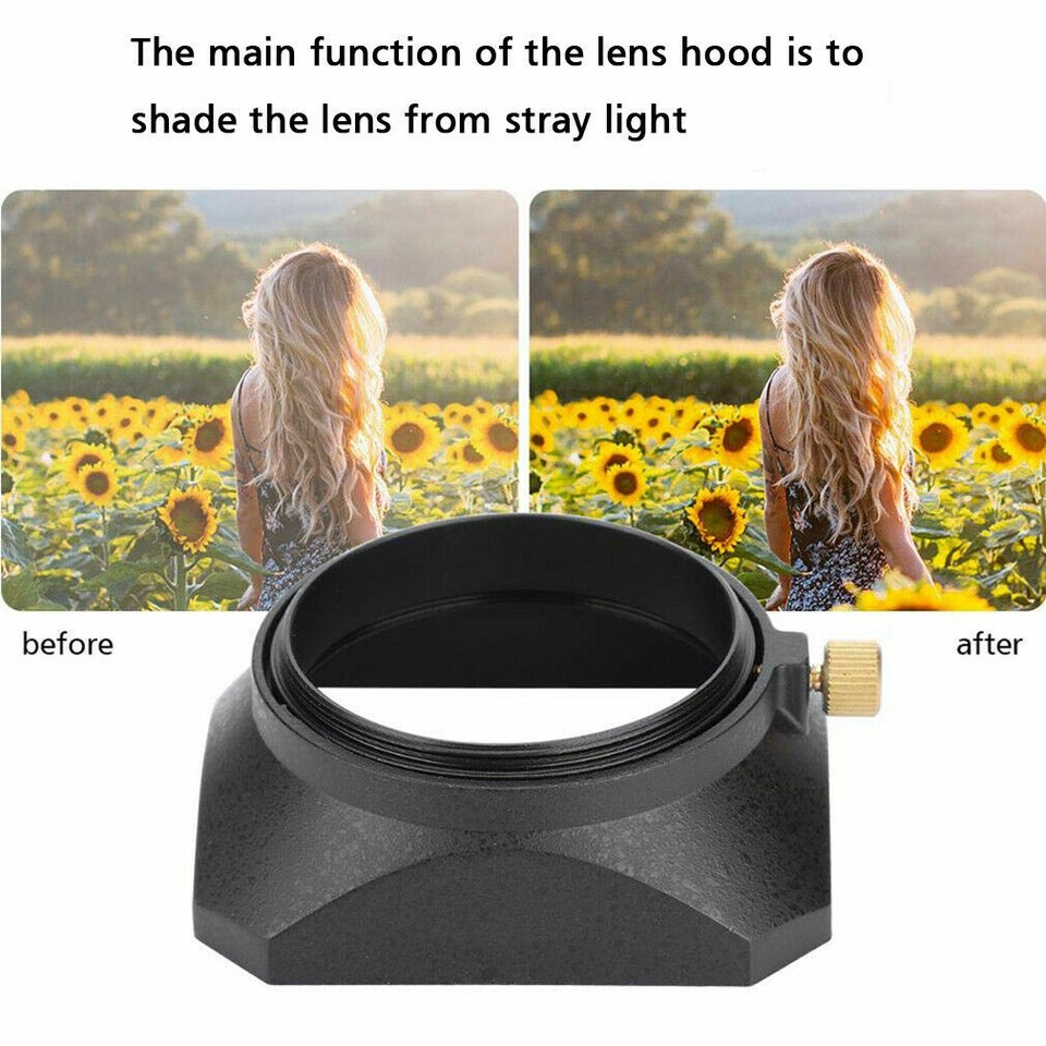 Silver Universal Square Lens Hood for DSLR Mirrorless Camera Lens ...