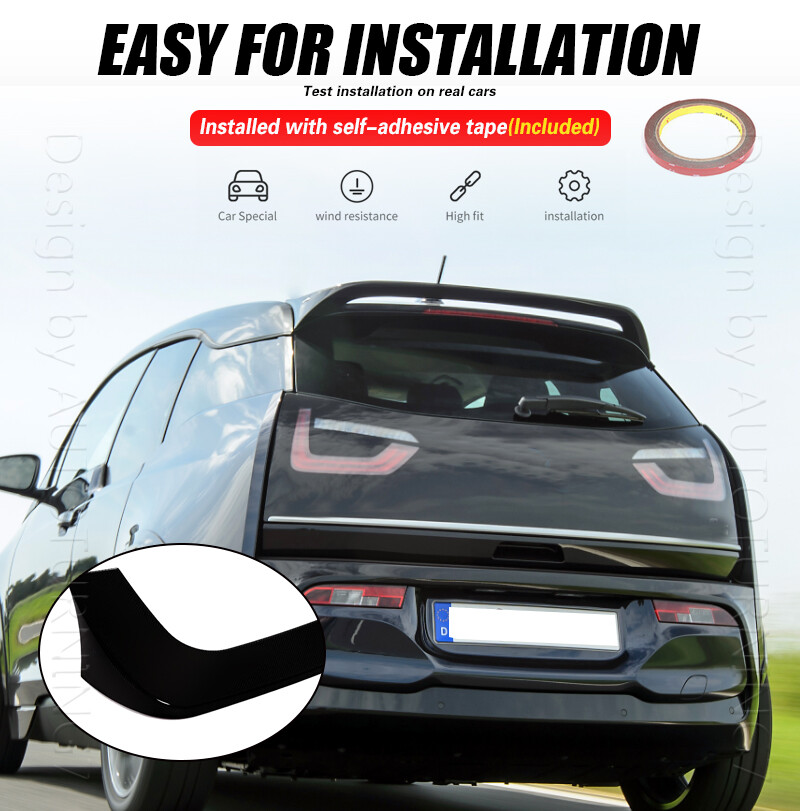 For BMW I3 i3S Hatchback 2014-2022 Gloss Black Rear Roof Window Spoiler ...