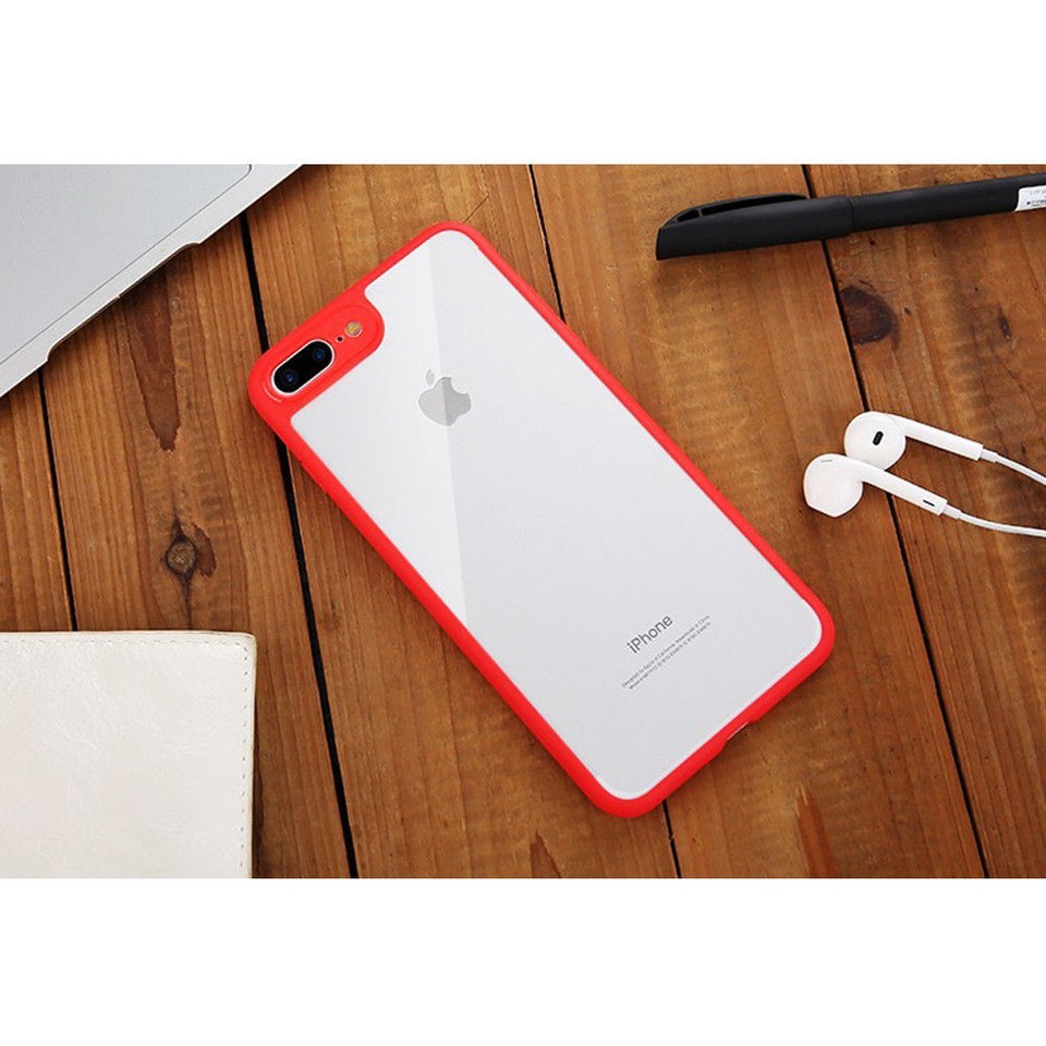 Apple iPhone X 7 Shockproof Clear Ultra Thin Hard Hybrid Bumper Back ...