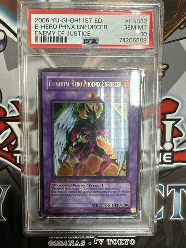 Elemental Hero Phoenix Enforcer - Ultra Rare - 1st Edition EOJ-EN032 - PSA 10 | eBay