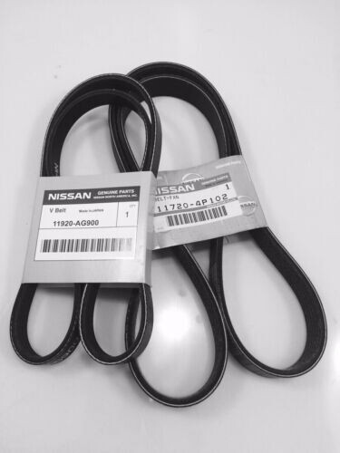 Nissan Genuine 350Z G35 Engine Drive Belt Set 2003-2006 OEM* | eBay