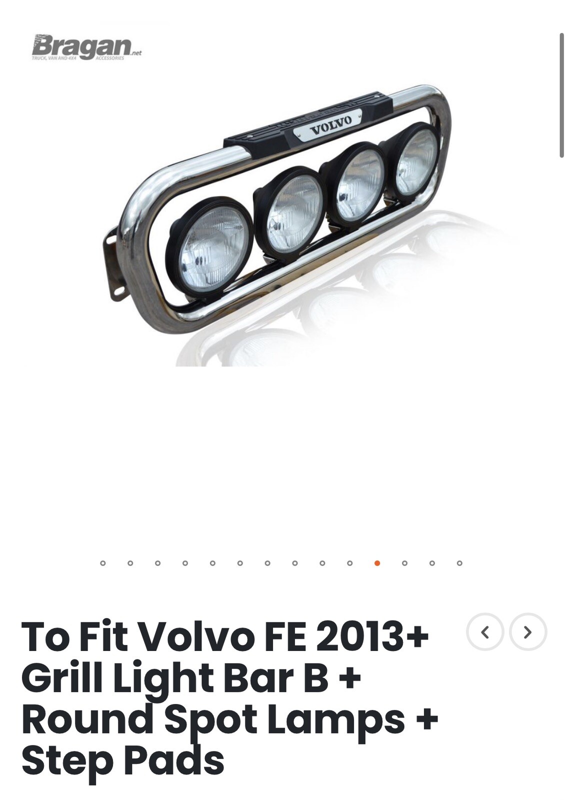 Bragan Volvo Light Bar bumper | eBay