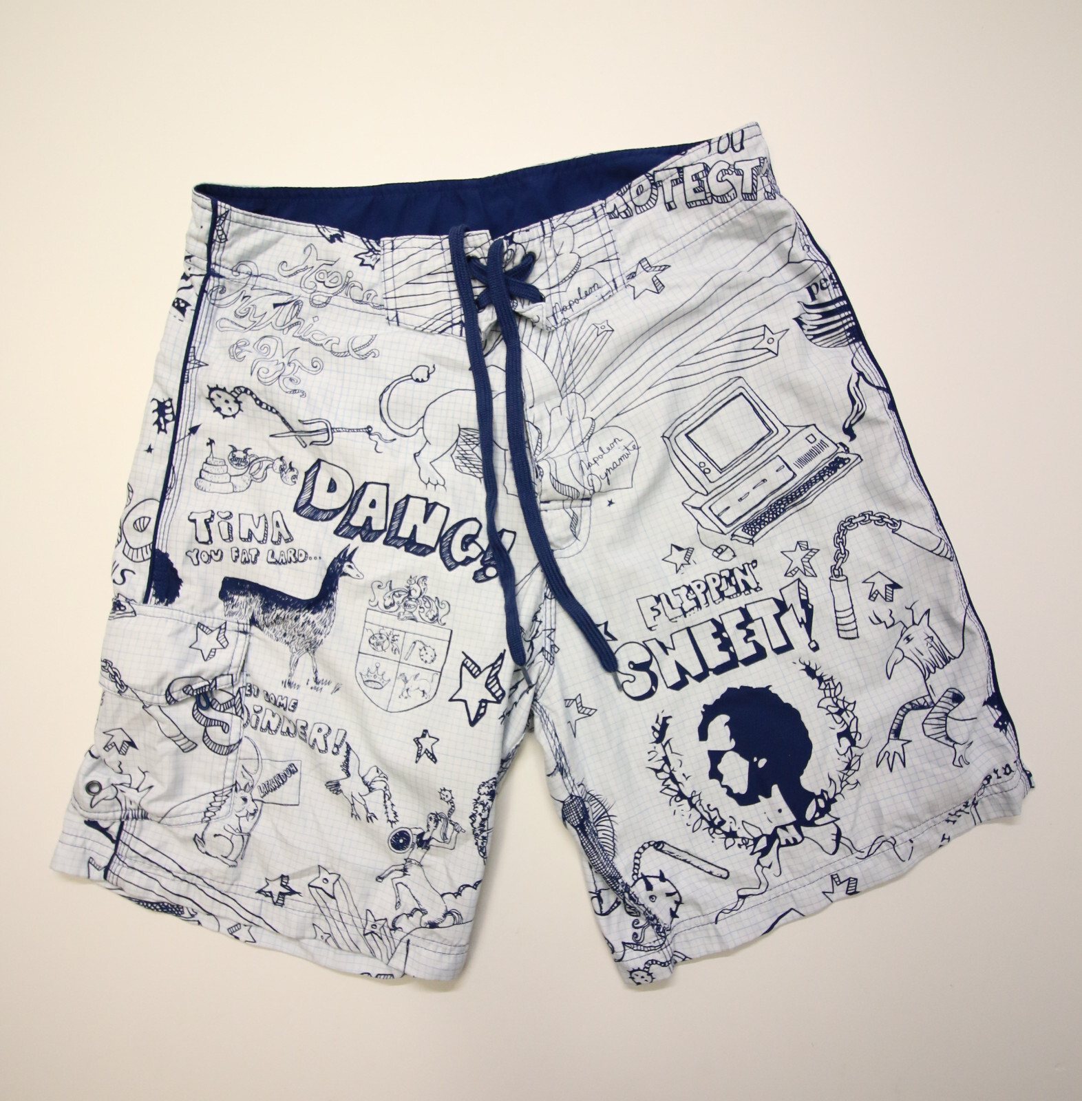 Napoleon Dynamite Graph Paper Sketches Art Board Shor… - Gem