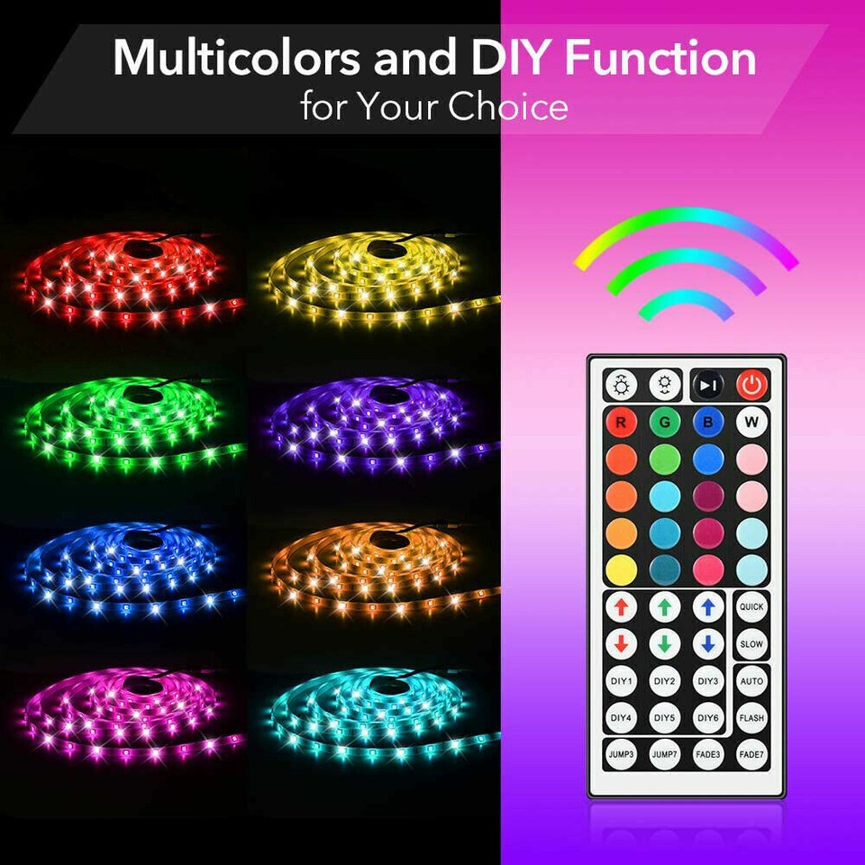 MINI 24 44 Key IR Remote Controller Box 5-12V For RGB LED 3528 5050 ...