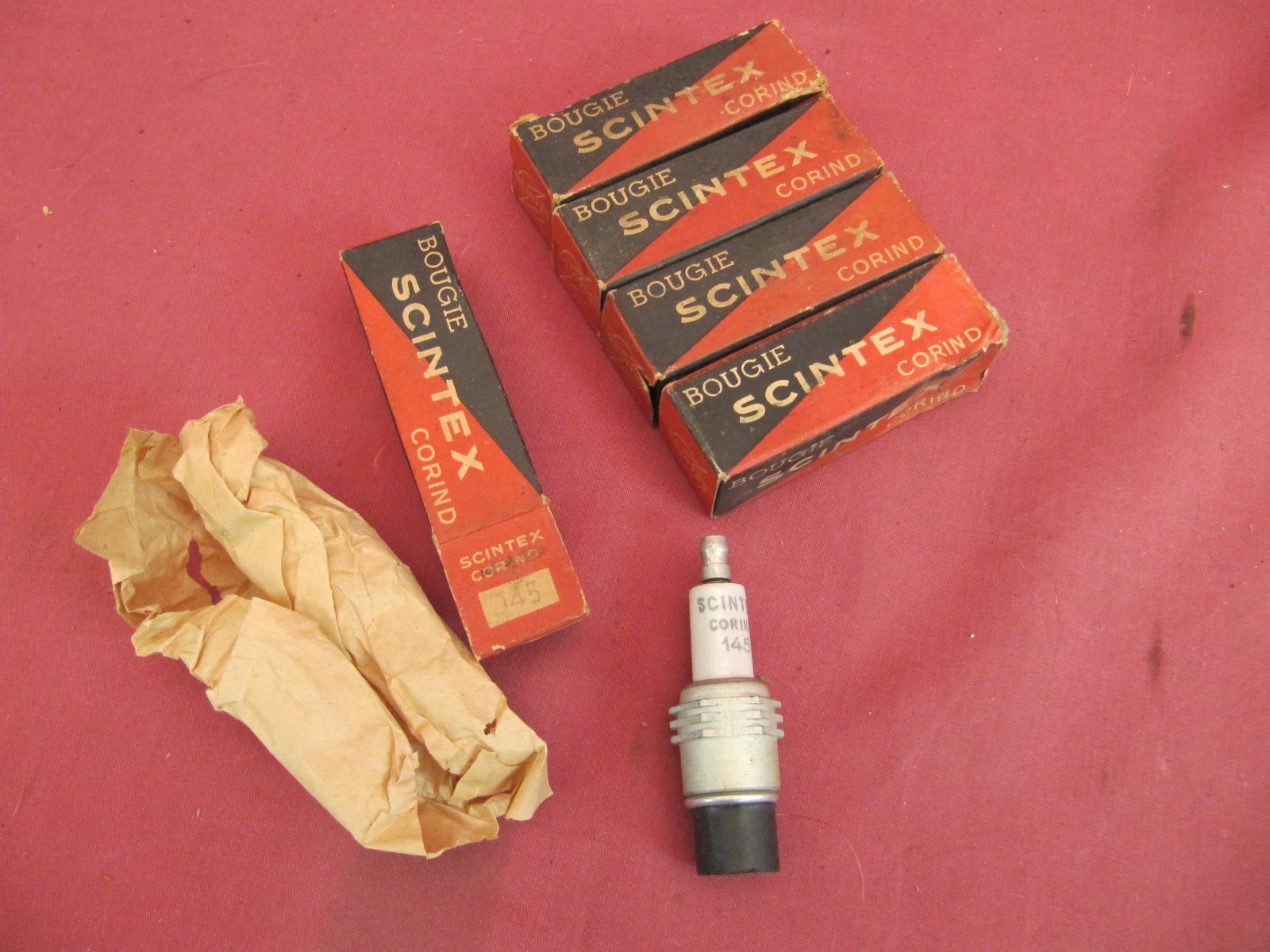 NOS (5) Vintage French Aircraft Scintex Corind Spark Plugs # 145 | eBay