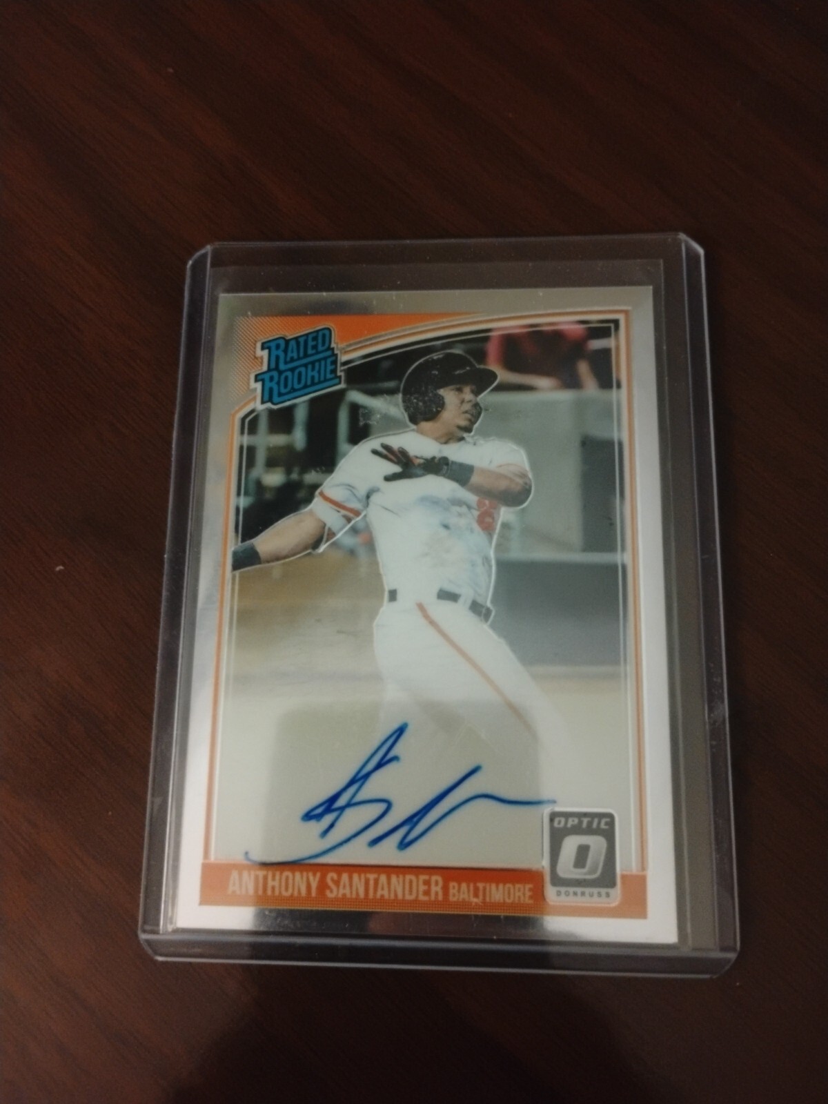 ANTHONY SANTANDER 2018 Donruss Optic Rated Rookie AUTO On Card! Orioles ...