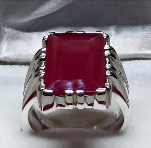 Ruby Rings Natural Ruby Rings Ruby Gem Ruby Ring For Men Sterling ...