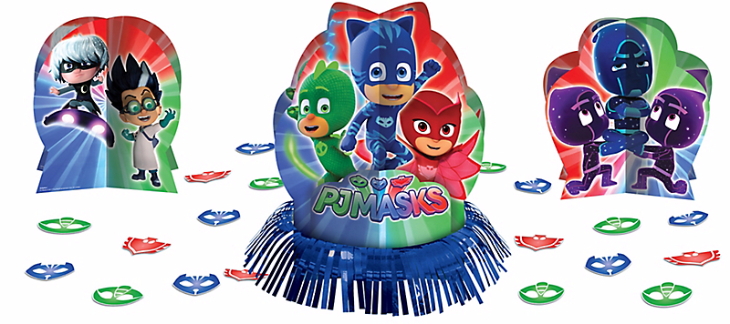 PJ Masks Table Decorating Kit Kids Birthday Table Decoration Boys ...