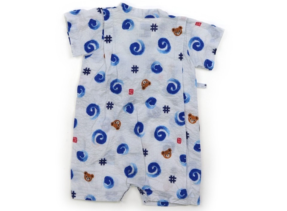 Miki House Yukata Jinbei Seasonal Event 60 Boys Blue Gray Bear | eBay