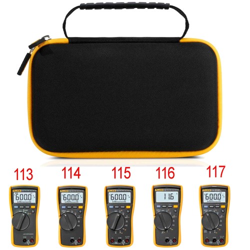 Hard Case for Fluke 117 115 116 177 179 Digital Multimeter Storage ...