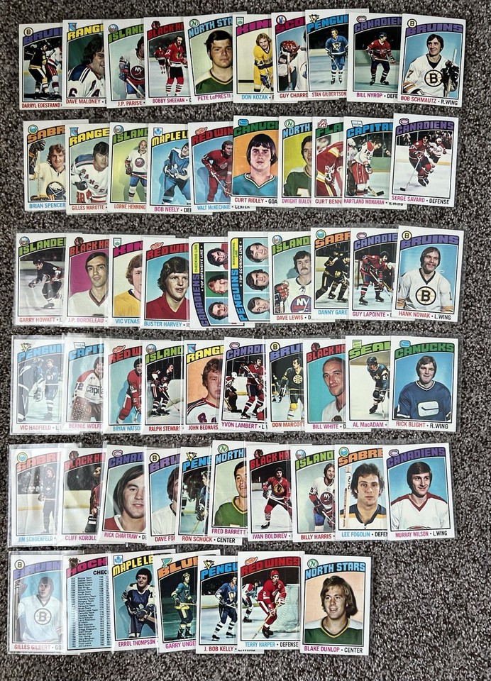 1976 Topps Hockey Partial Set 157/264 Cards. Ex-NMT. High Quality ...