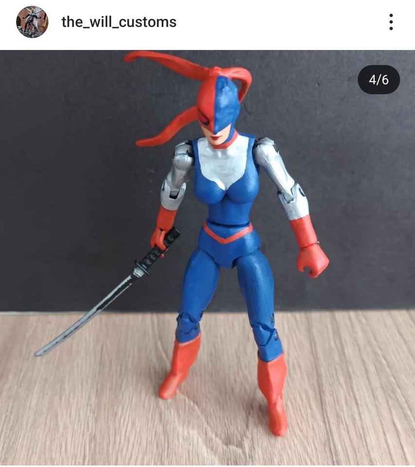 1:18 3.75 custom action figure Lady Deathstroke AVENGERS MARVEL ...