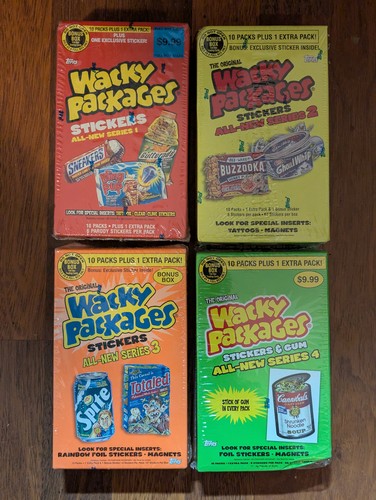 Lot of Wacky Packages All-New Series 1-4 Bonus Box Factory Sealed 2004 ...