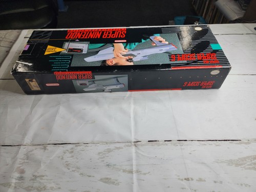 Vintage 1992 SNES Super Scope 6 Rifle Super Nintendo BOX ONLY With ...