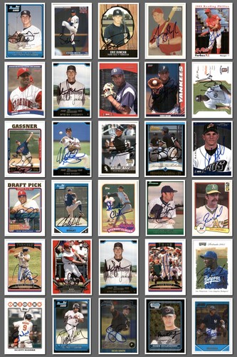 Lot Of (30) Signed Baseball Cards MLB/MILB RC Rookie Auto AU Autograph ...